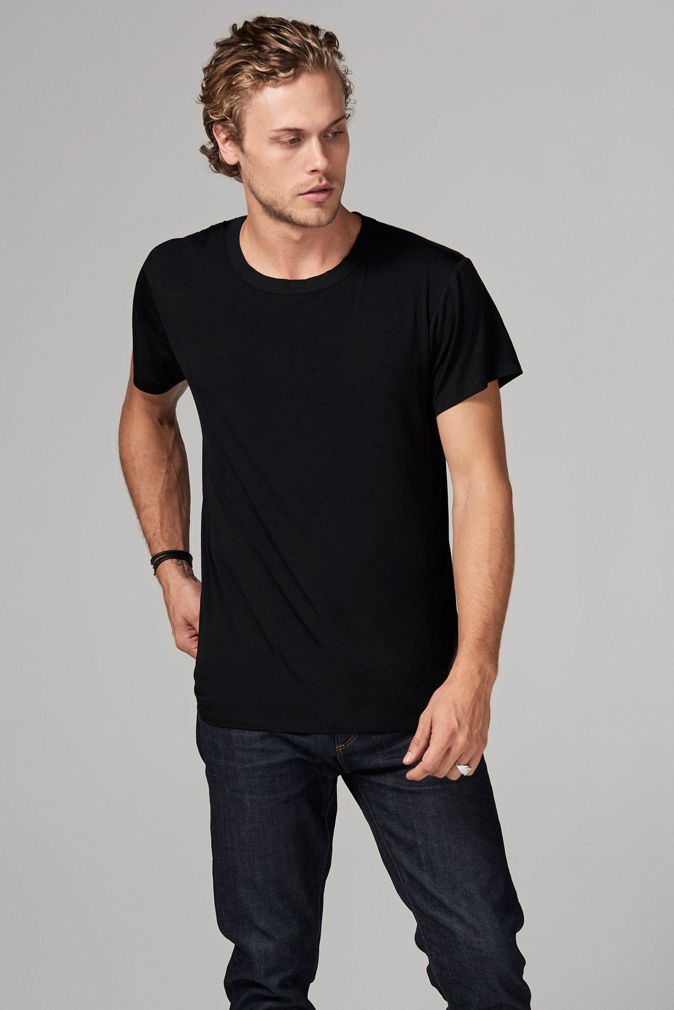 Men's Modal Relaxed Crew Neck Tee – Mika Jaymes