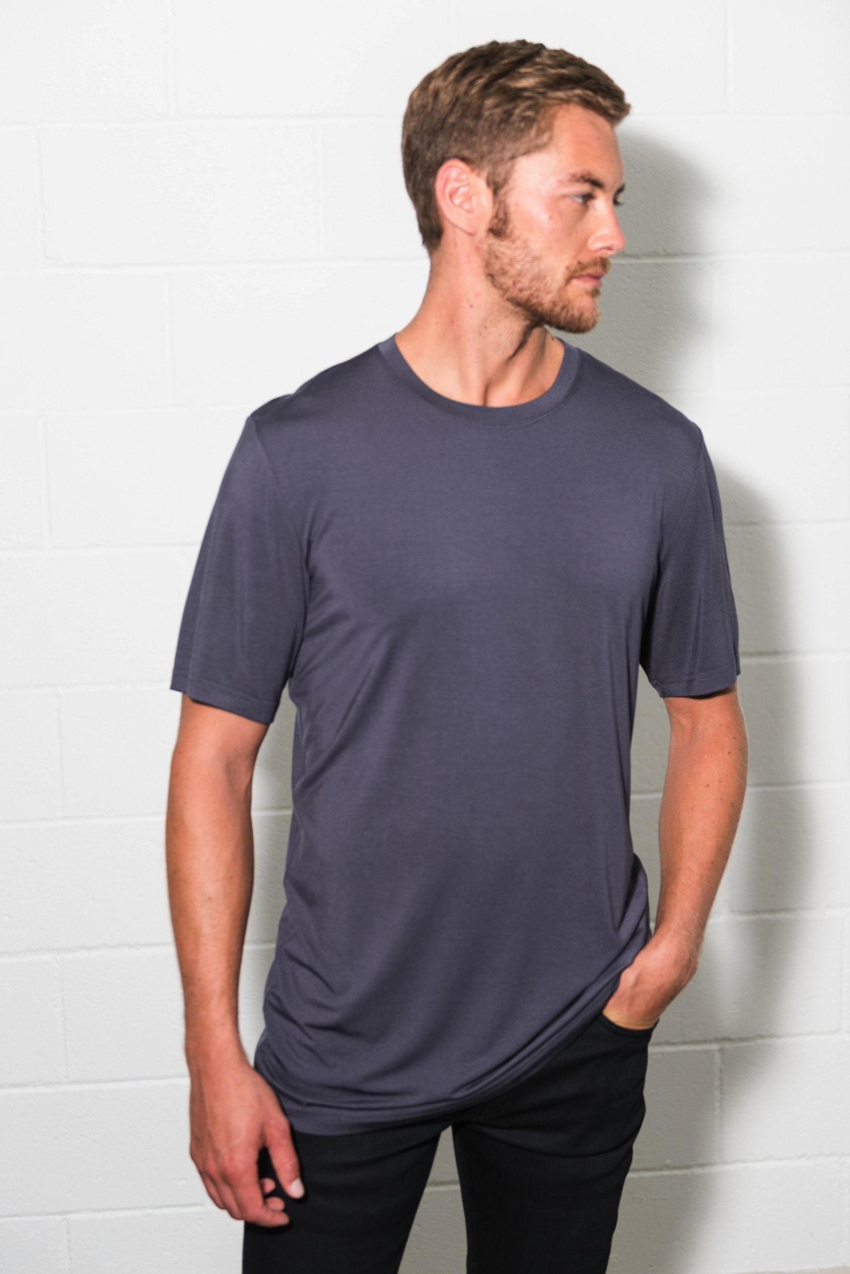 Men's Modal Fabric Oversized Crew Fashion Tee – Mika Jaymes