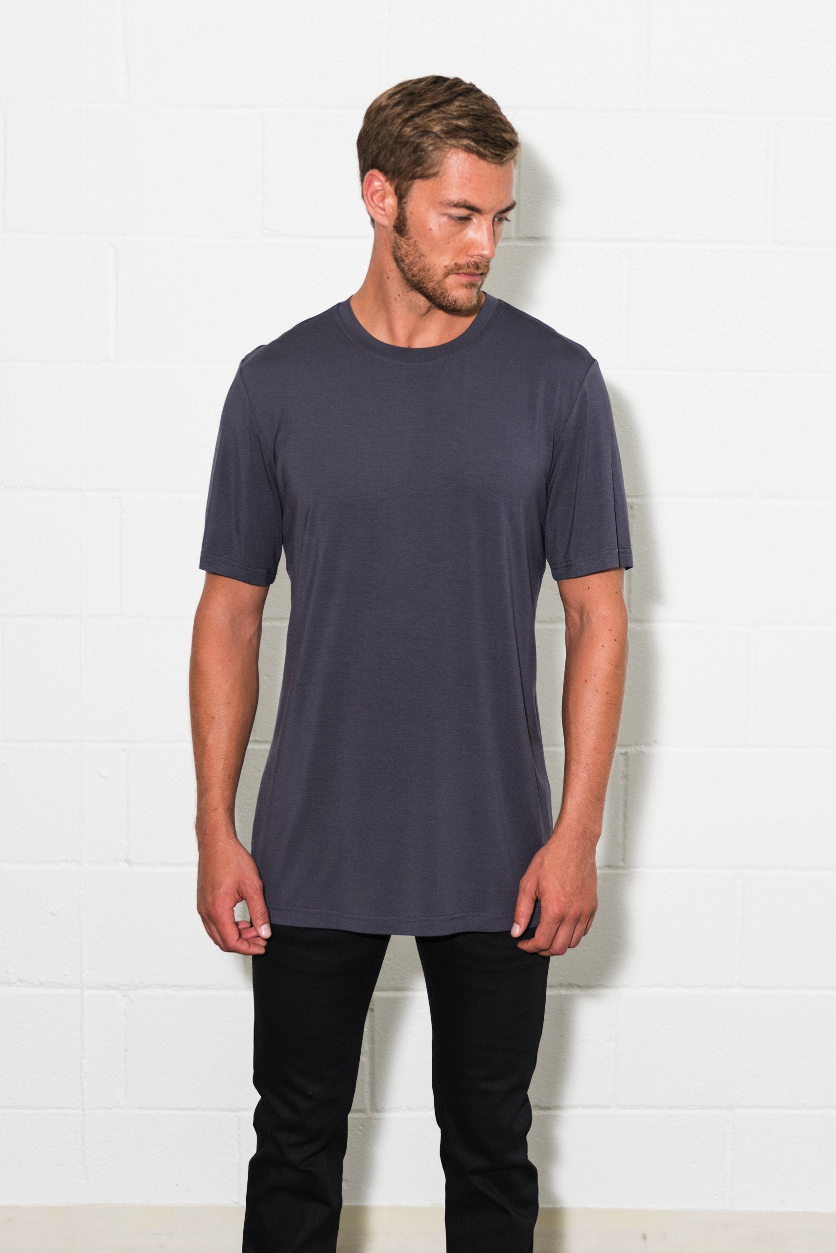 Men's Modal Fabric Oversized Crew Fashion Tee – Mika Jaymes