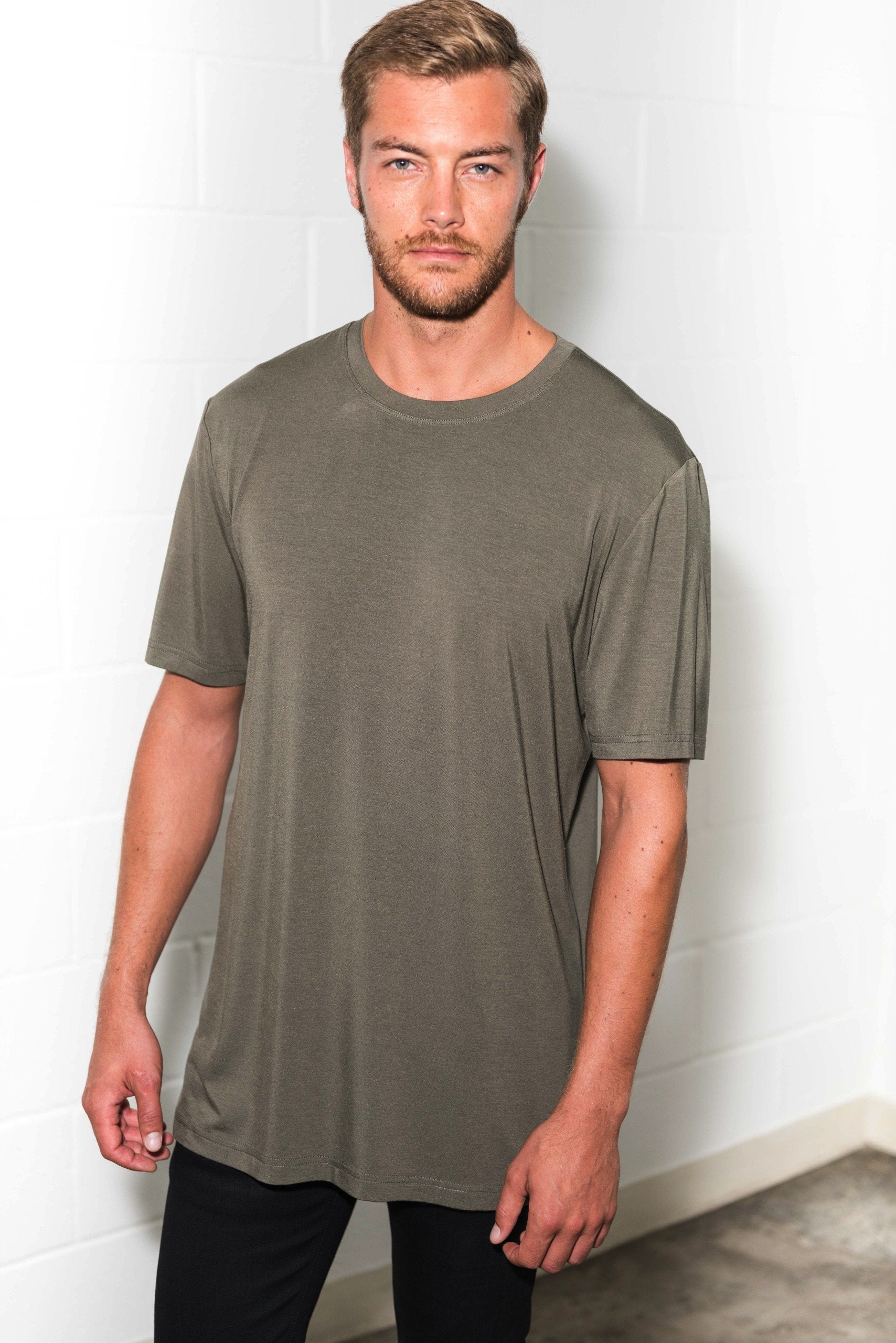 Men's Modal Fabric Oversized Crew Fashion Tee – Mika Jaymes