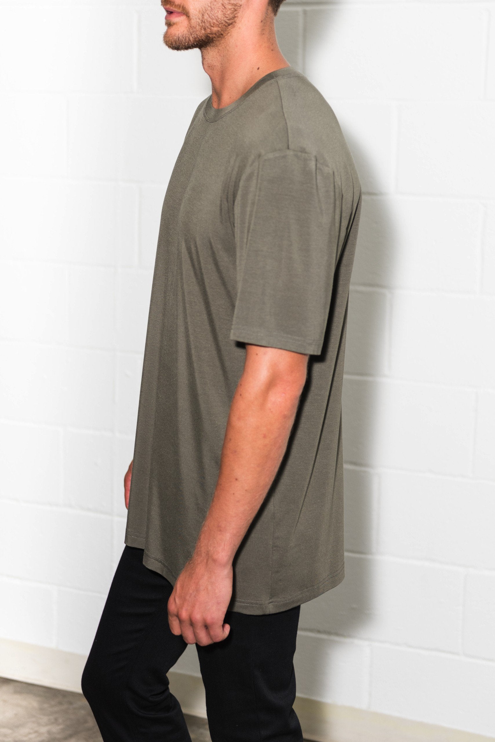 Men's Modal Fabric Oversized Crew Fashion Tee – Mika Jaymes