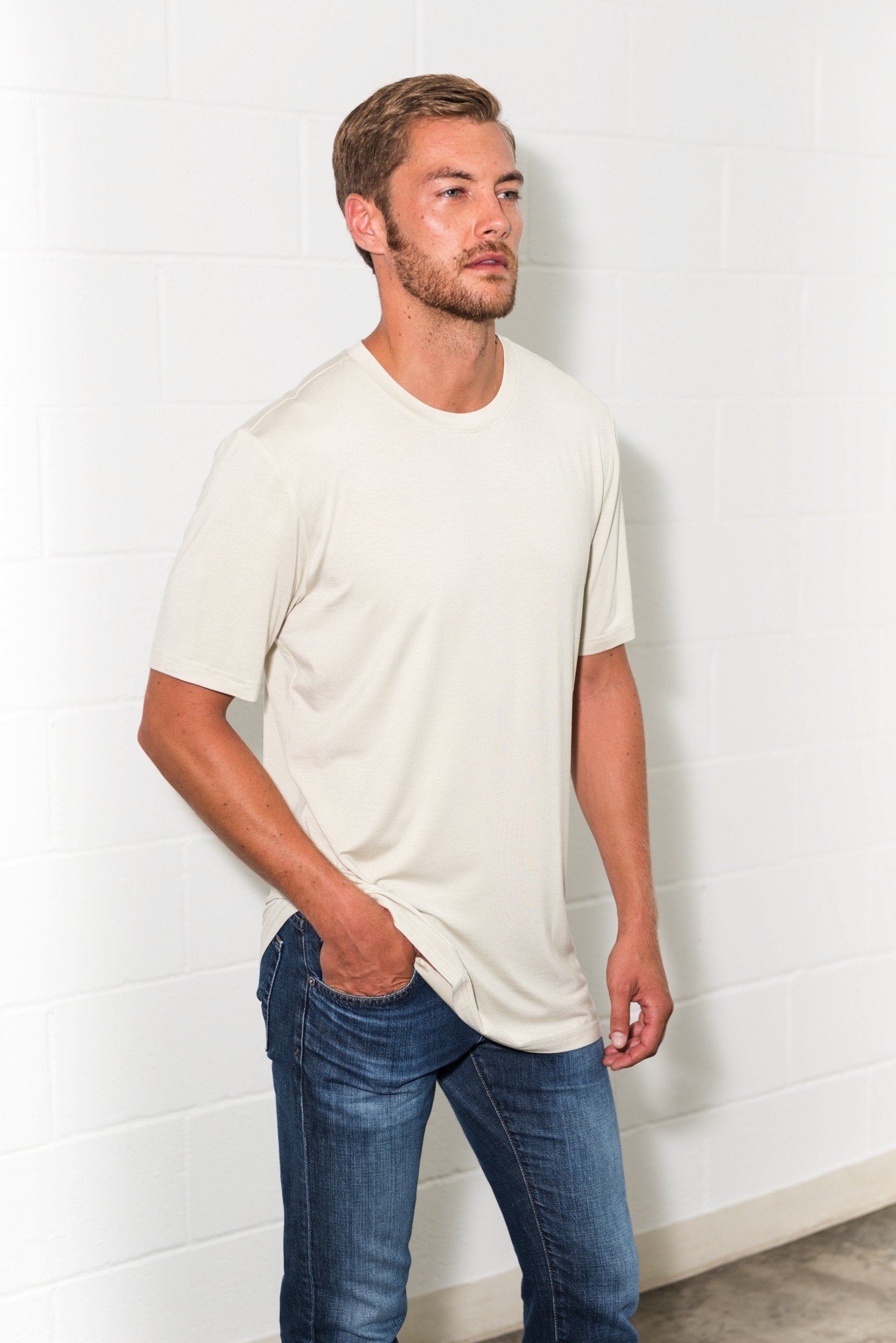 Men's Modal Fabric Oversized Crew Fashion Tee – Mika Jaymes