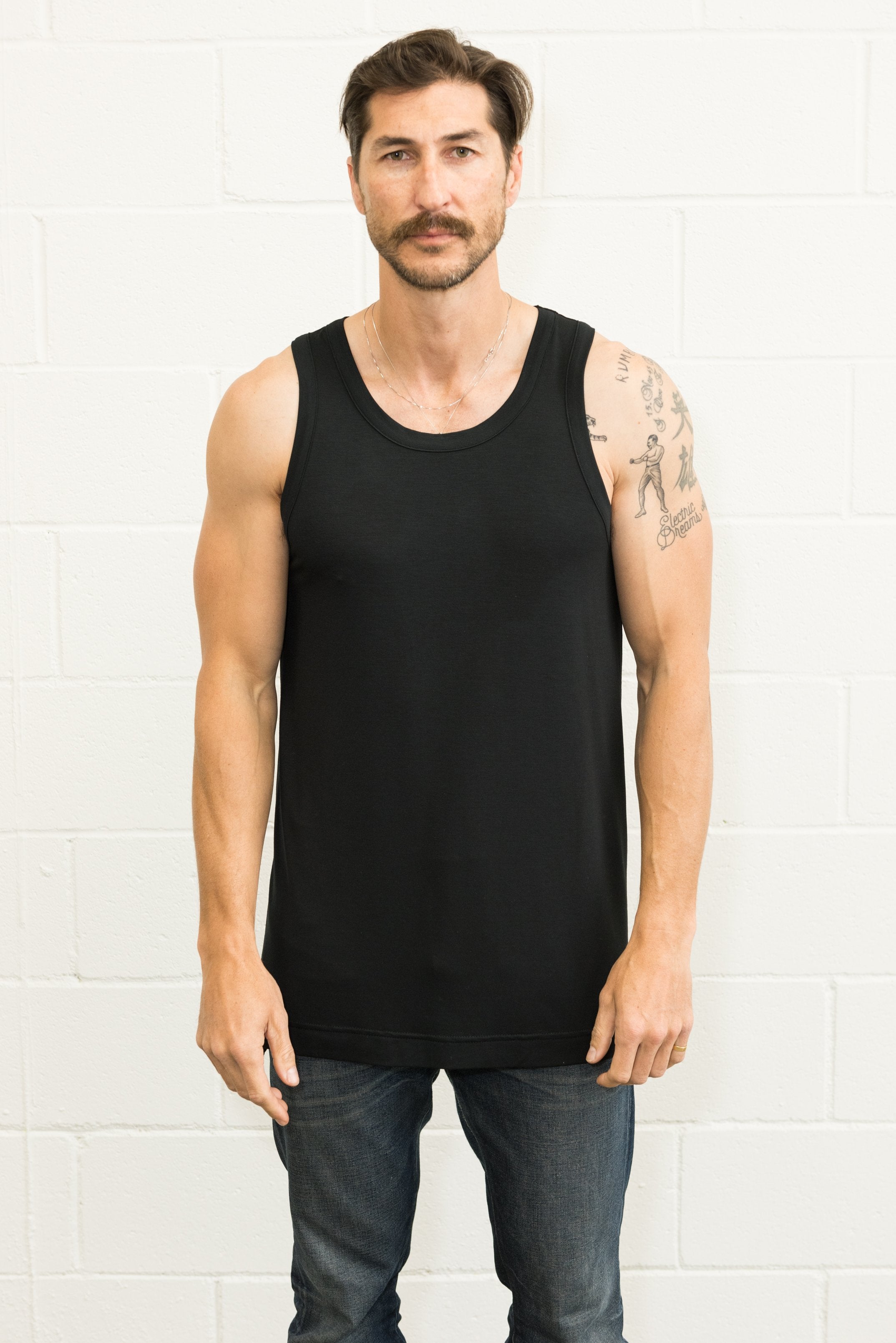 Men's Modal Hi-Lo Tank Top – Mika Jaymes