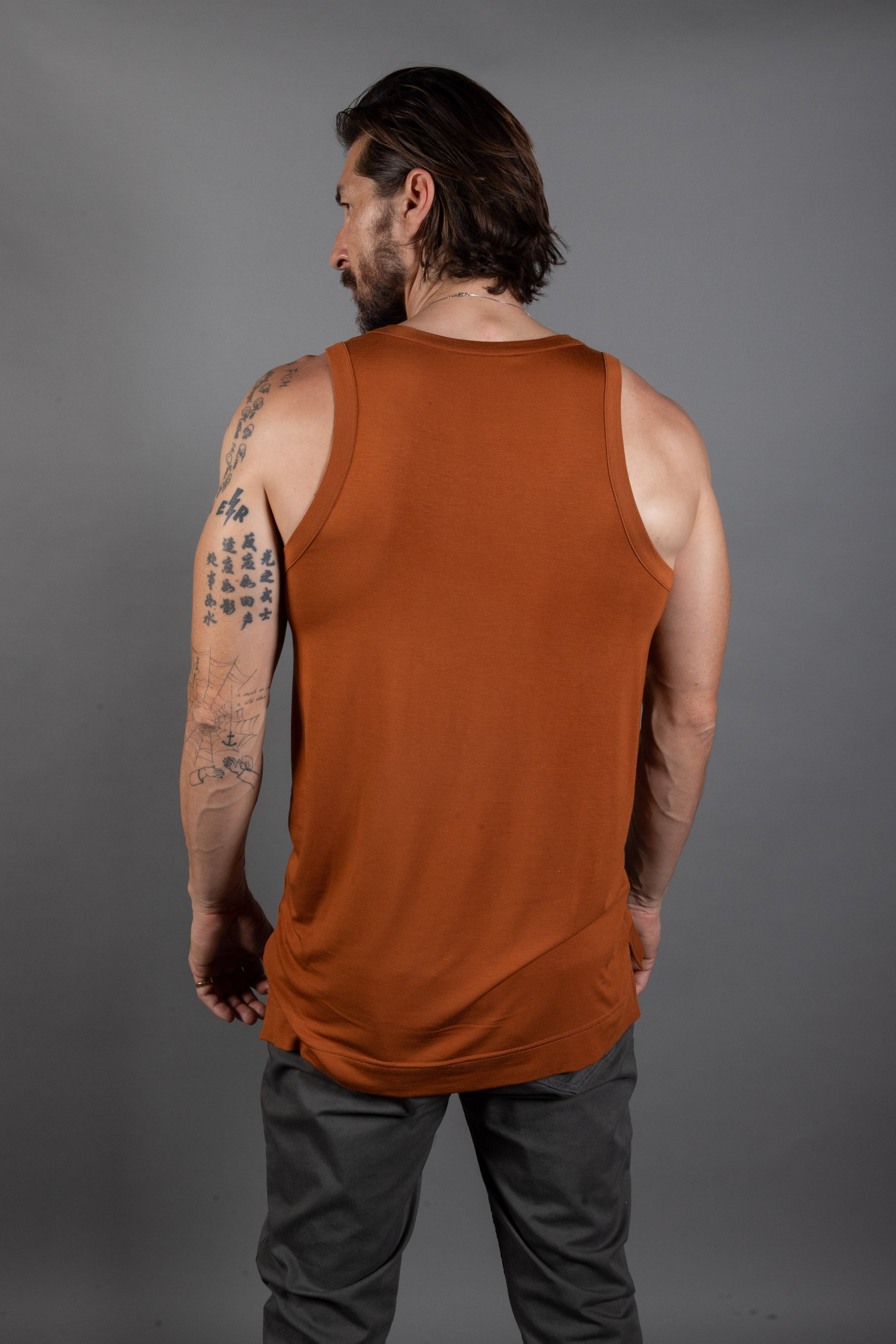 Men's Modal Hi-Lo Tank Top – Mika Jaymes