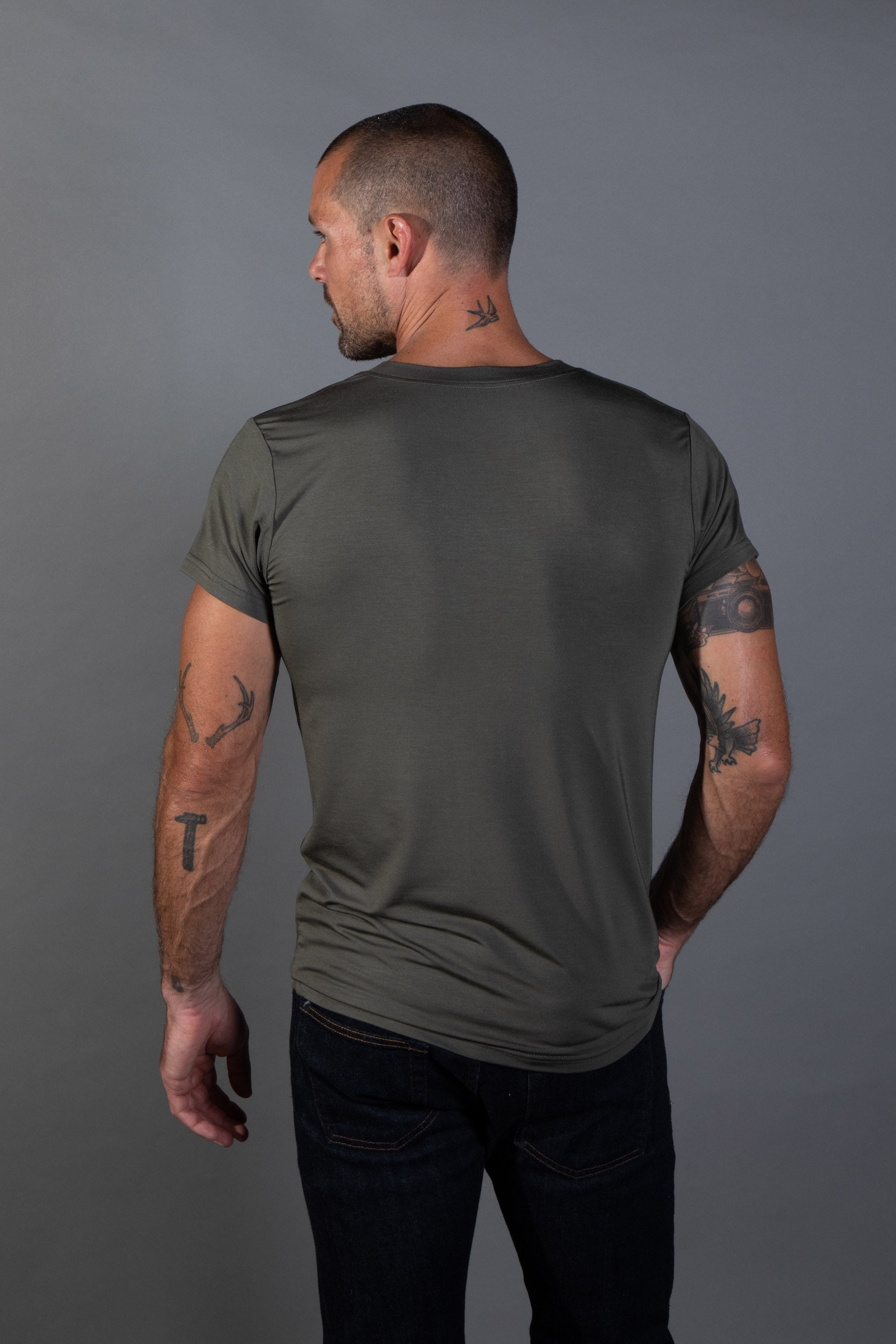 Men's Modal Classic V-Neck Modern Tee – Mika Jaymes