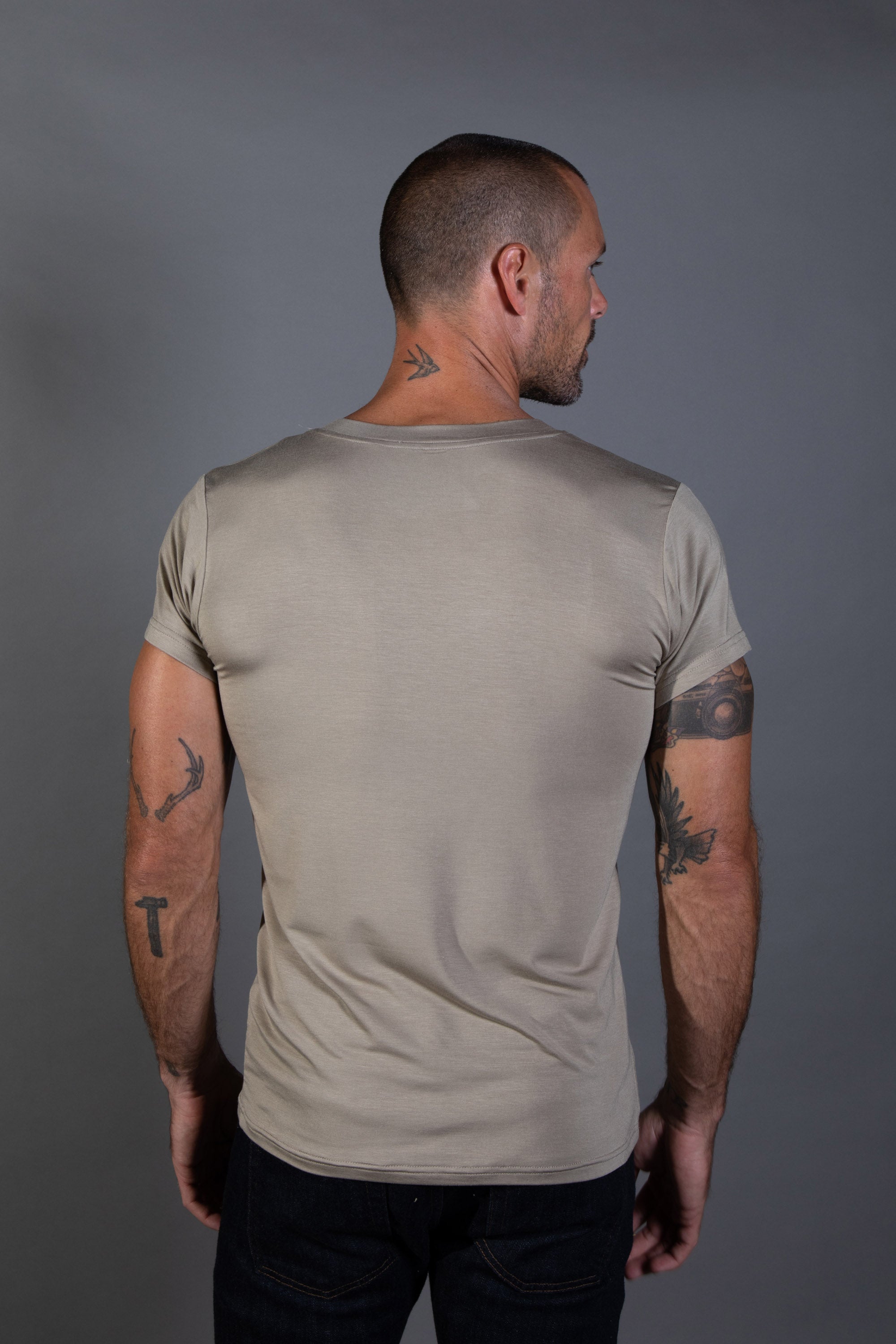 Men's Modal Classic V-Neck Modern Tee – Mika Jaymes