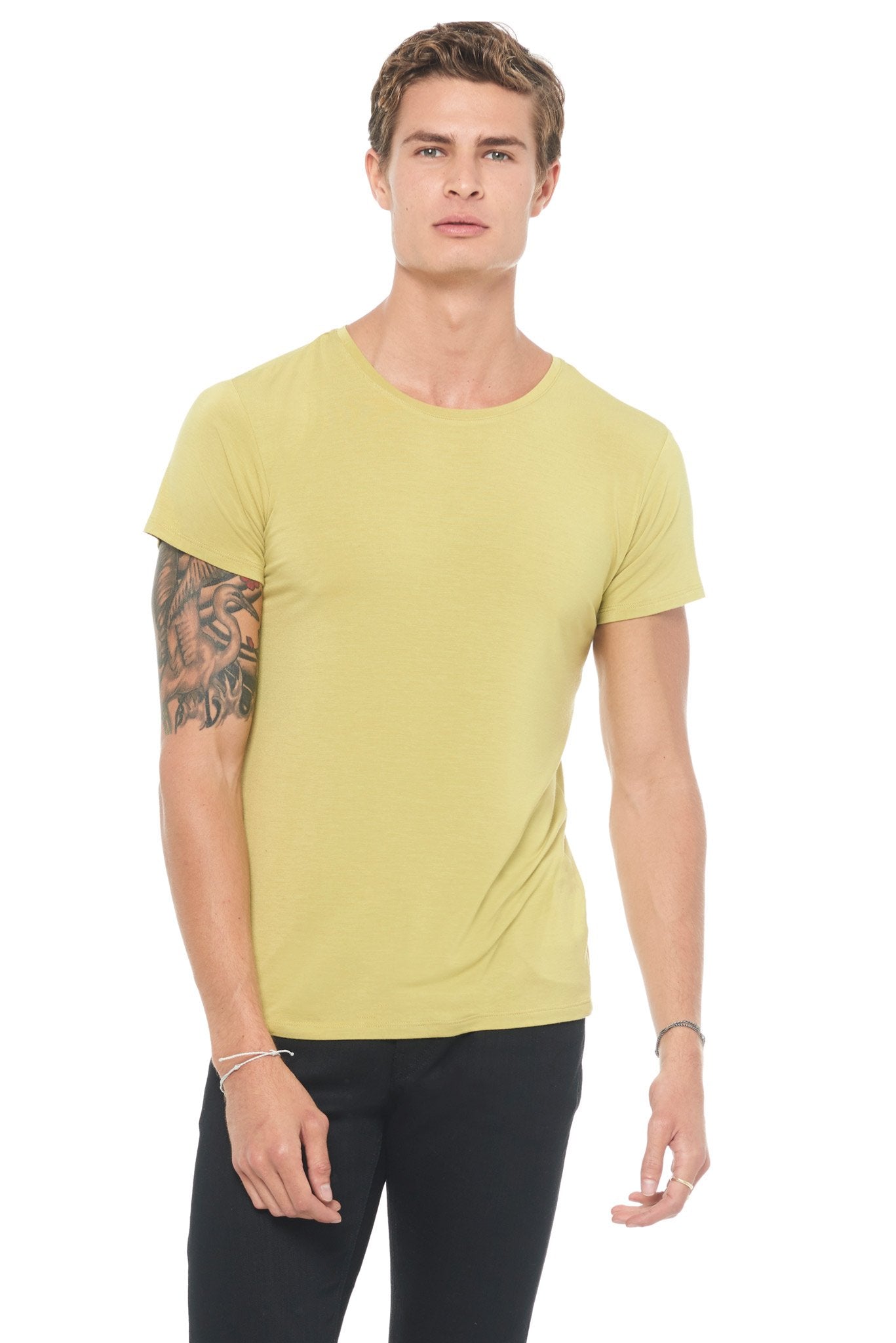 Men's Modal Fabric Crew Neck Fashion Tee – Mika Jaymes