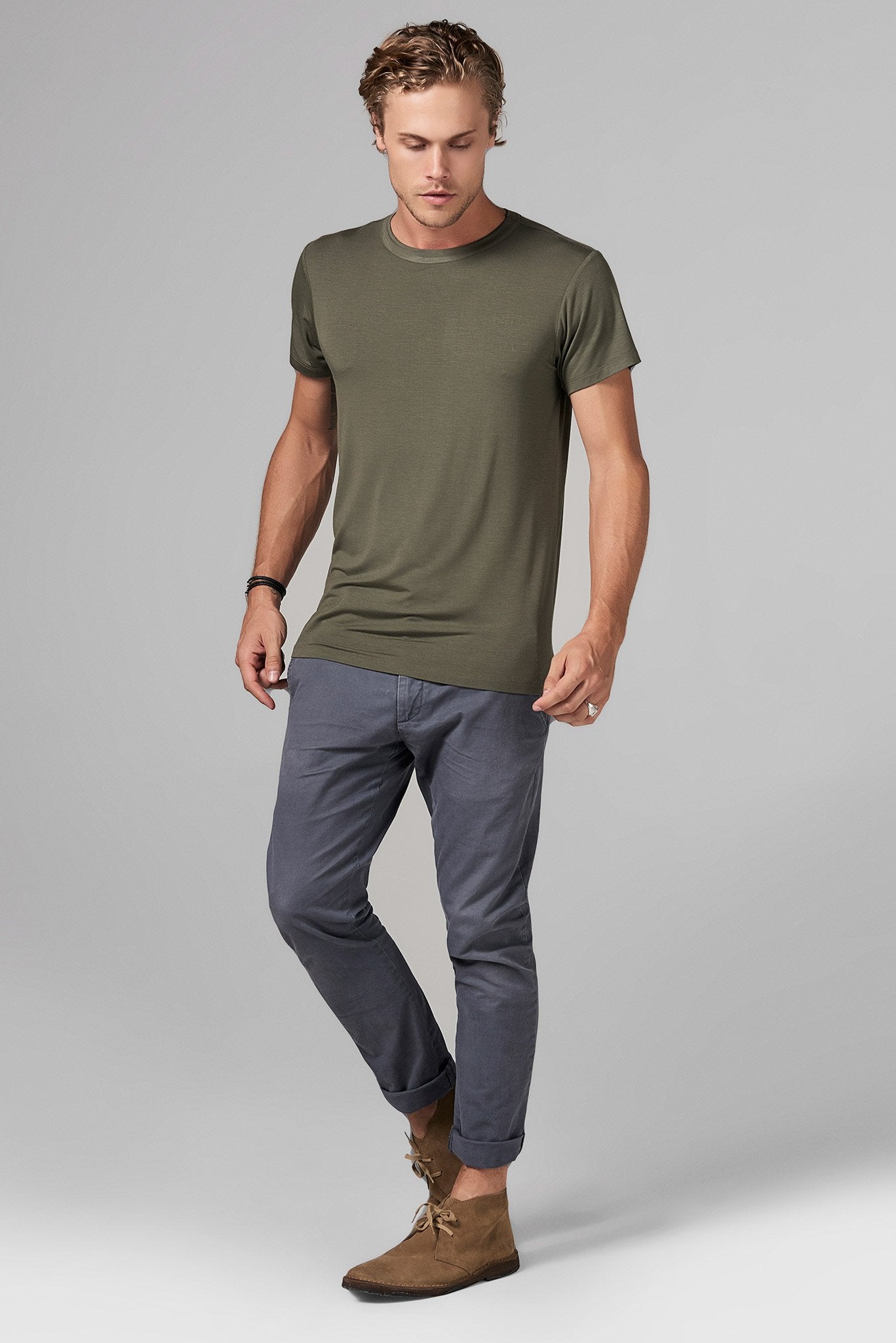 Men's Modal Relaxed Crew Neck Tee – Mika Jaymes