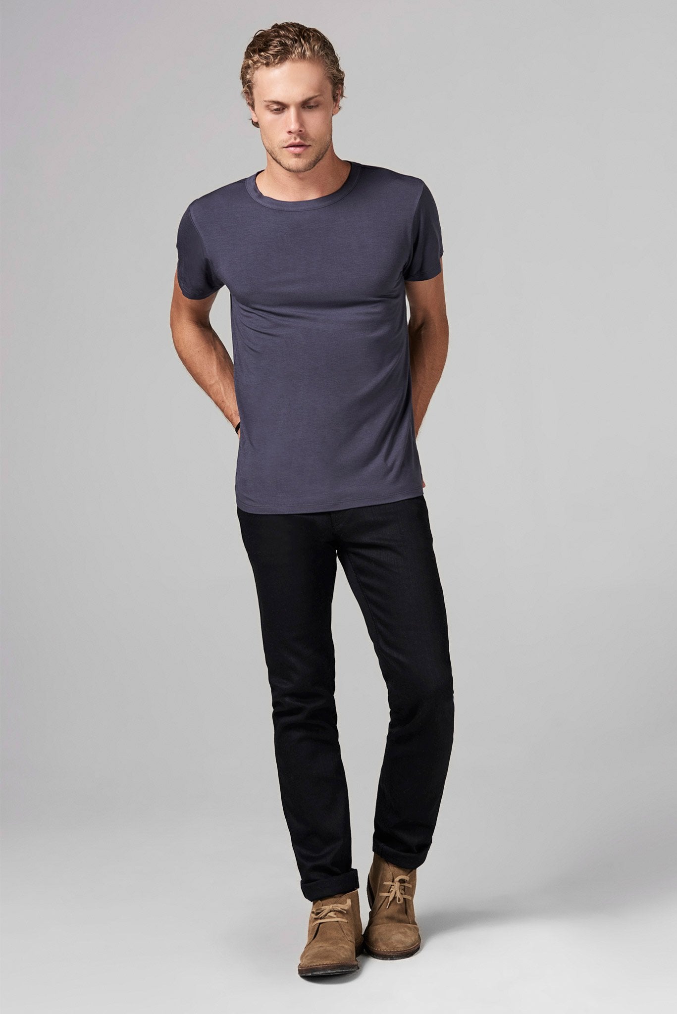 Men's Modal Relaxed Crew Neck Tee – Mika Jaymes