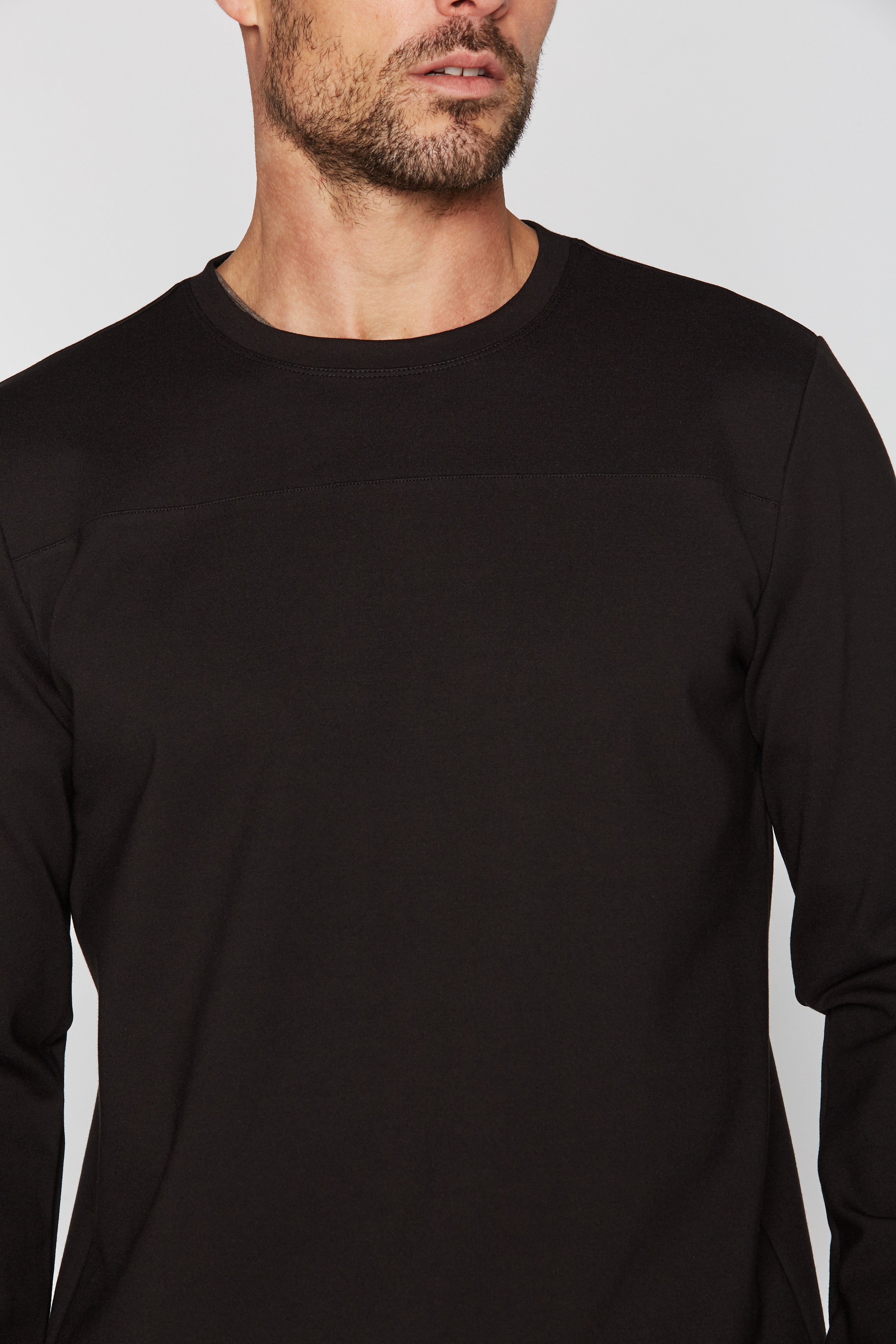 Men's Performance Ponte Top Stitch Crew Neck Sweatshirt – Mika Jaymes