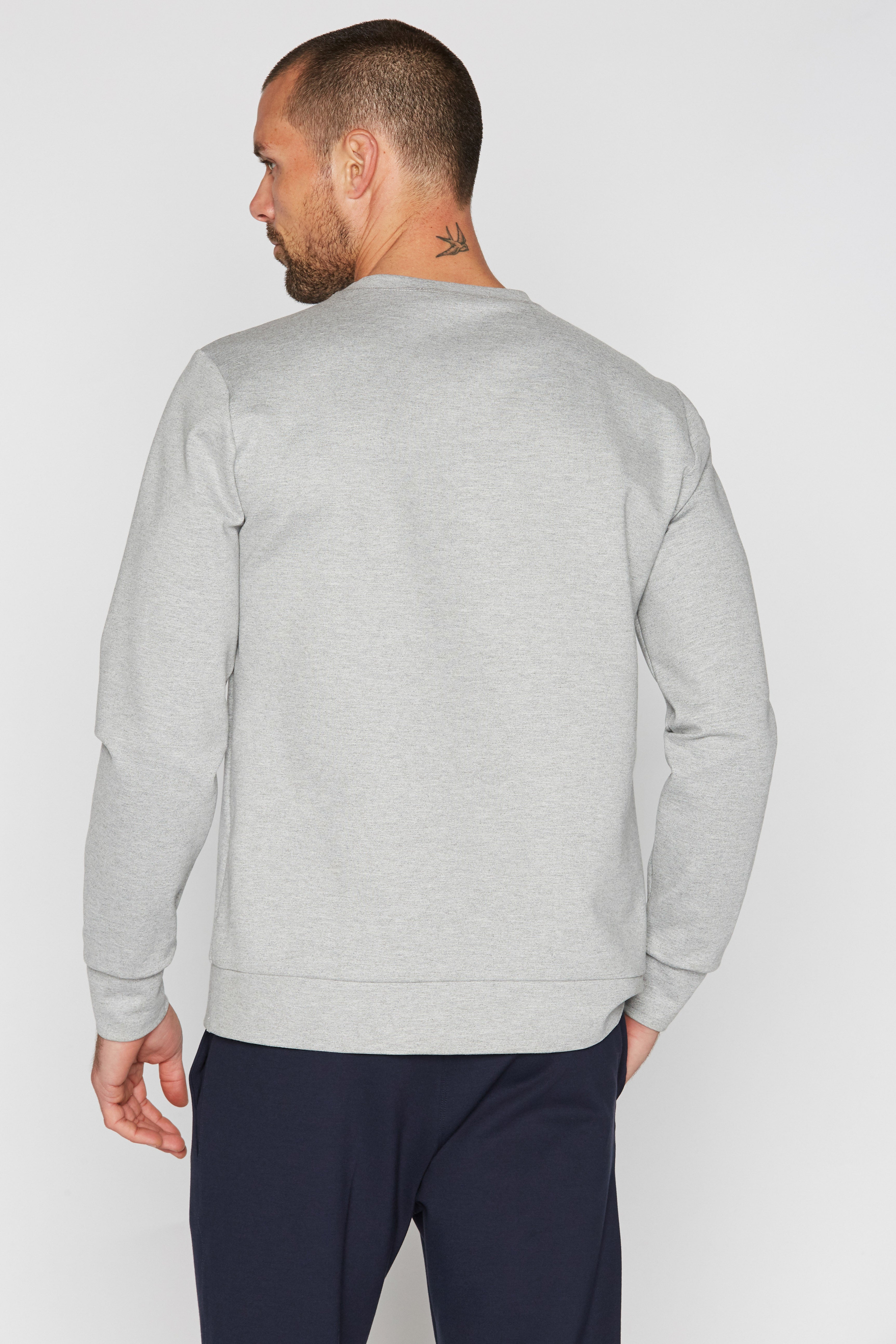 Men's Performance Ponte Top Stitch Crew Neck Sweatshirt – Mika Jaymes