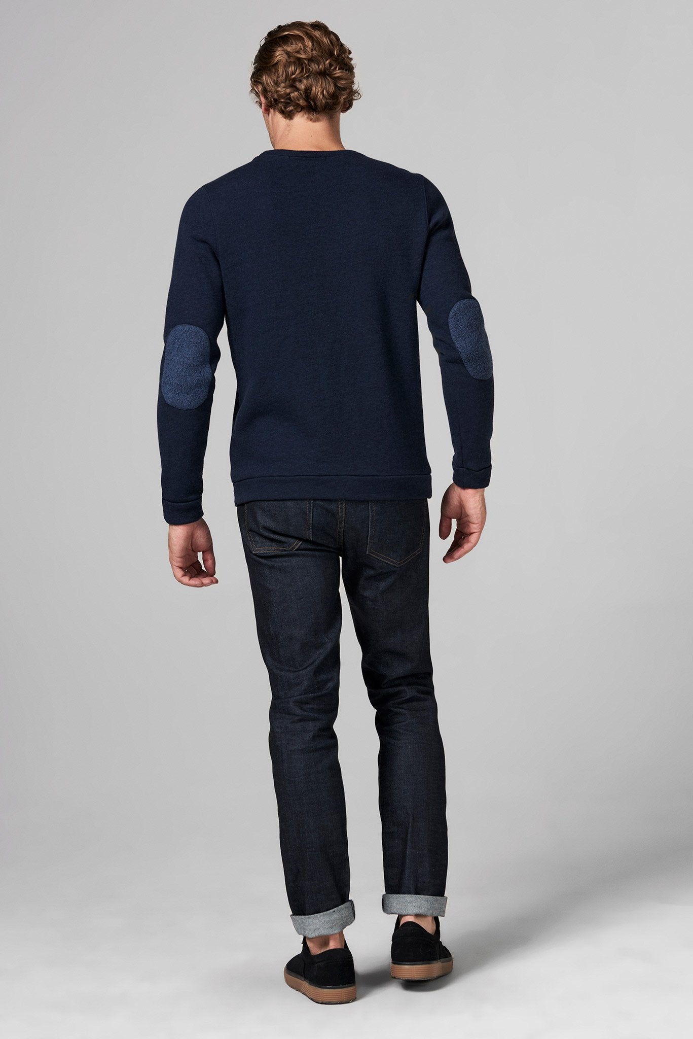 Men's French Terry Patch Sleeve Sweatshirt – Mika Jaymes